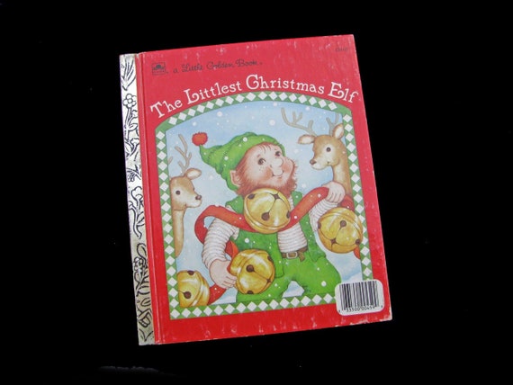 The LITTLEST CHRISTMAS ELF 1987 Little Golden Book Vintage - Etsy
