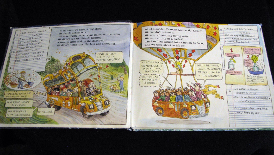The MAGIC SCHOOL BUS Inside A Hurricane (1995) Vintage Children's Book ...