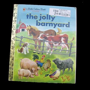 The JOLLY BARNYARD (1978) Little Golden Book - Vintage Children's Book ...