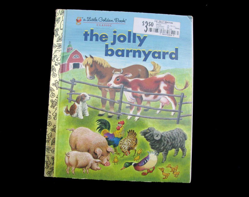 The JOLLY BARNYARD (1978) Little Golden Book - Vintage Children's Book ...
