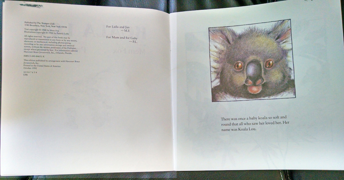 KOALA LOU (1988) Vintage Children's Book - Excellent Condition Soft ...