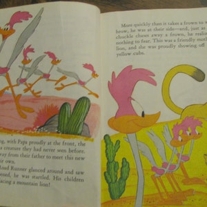 ROAD RUNNER A Very Scary Lesson (1974) Vintage Little Golden Book ...