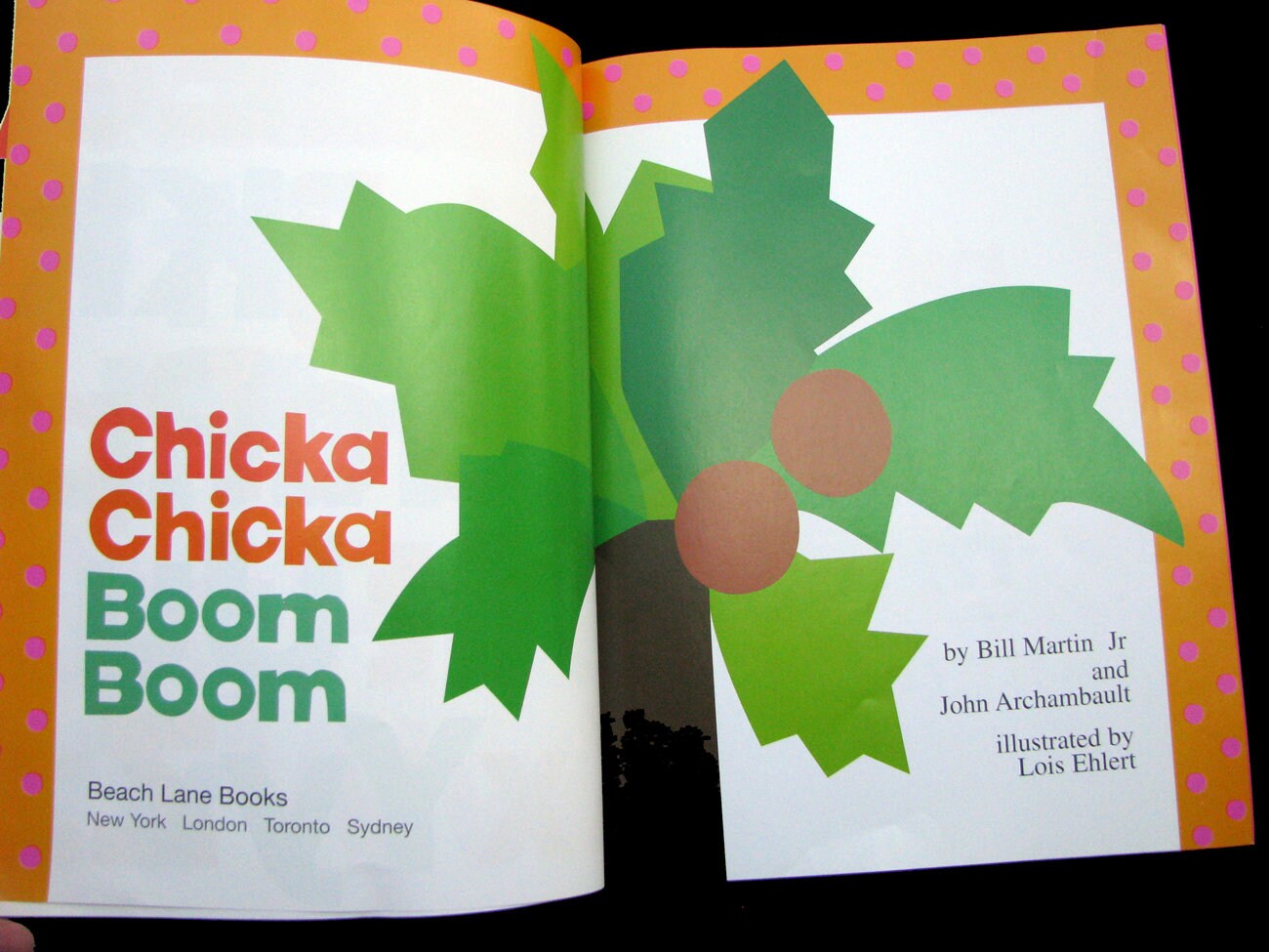 CHICKA CHICKA Boom Boom (1989) by Bill Martin Jr - Vintage Children's ...