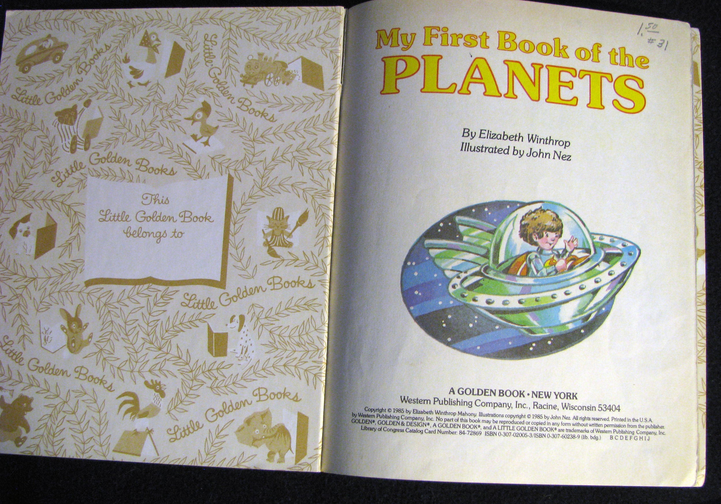 My FIRST BOOK of the PLANETS (1985) Little Golden Book - Non-fiction ...