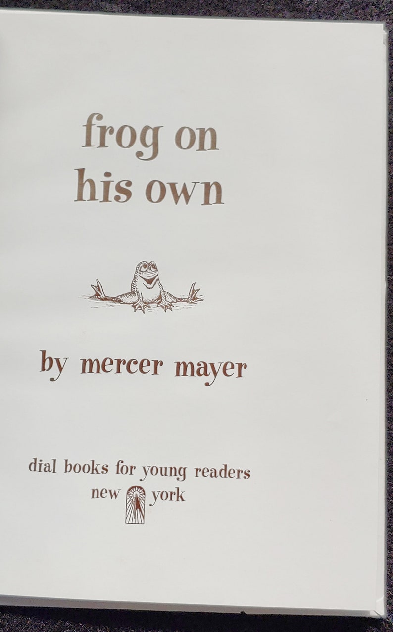 Frog on His Own by Mercer Mayer 1973 Like New Condition Hard Cover - Etsy