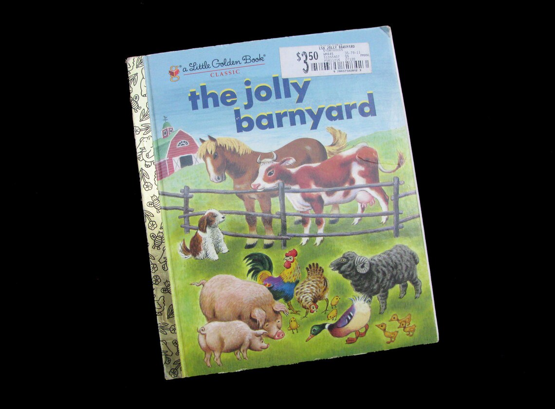 The JOLLY BARNYARD (1978) Little Golden Book - Vintage Children's Book ...