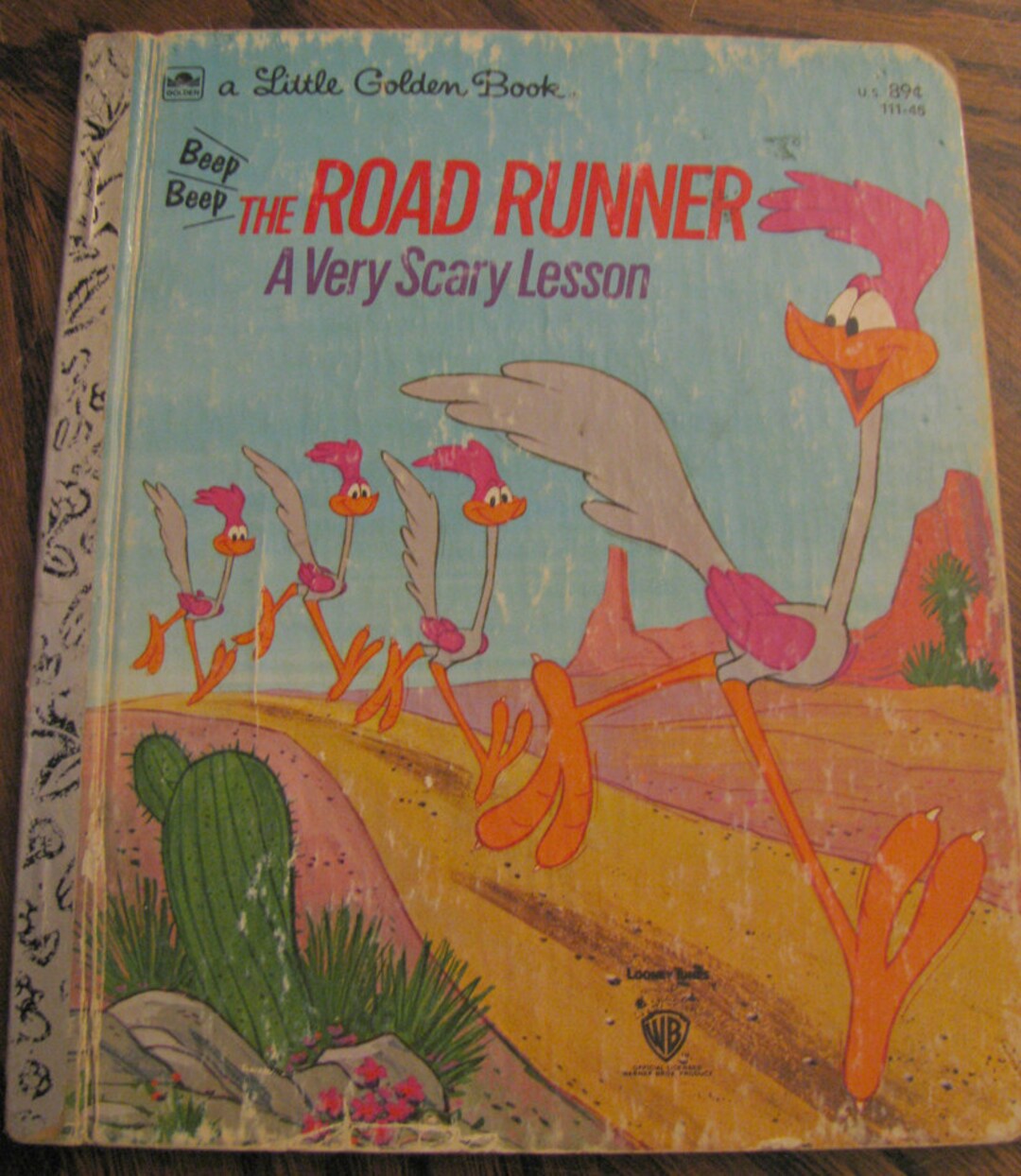 ROAD RUNNER A Very Scary Lesson (1974) Vintage Little Golden Book ...