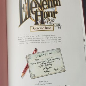 The ELEVENTH HOUR Curious Mystery (1989) by Graeme Base - Vintage ...