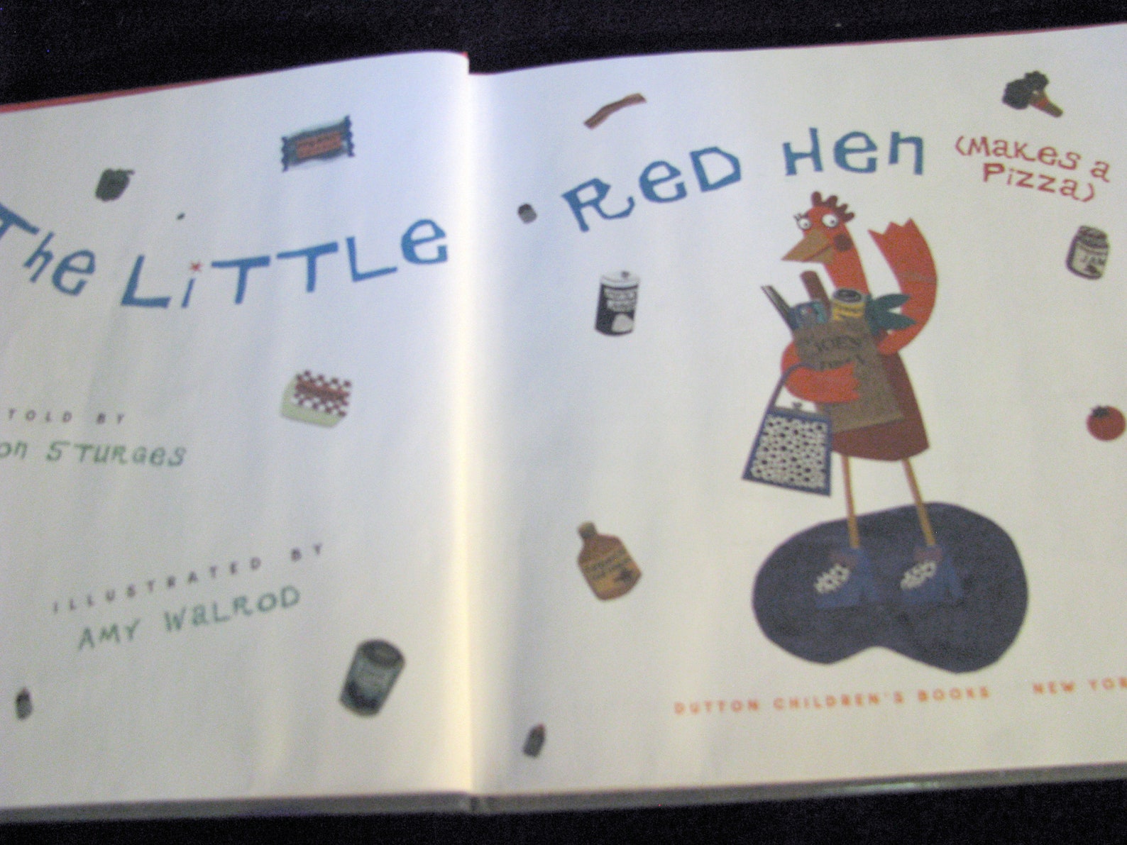 The LITTLE RED HEN Makes A Pizza 1999 by Philemon Sturges Vintage ...