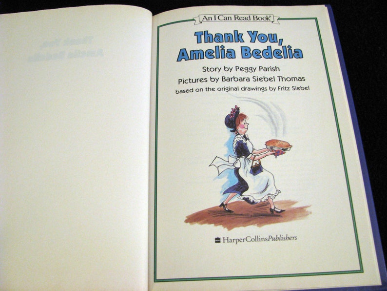 Thank You, AMELIA BEDELIA (1993) by Peggy Parish - Vintage Children's ...