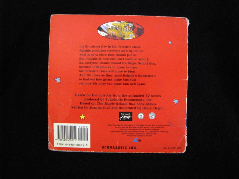 The MAGIC SCHOOL BUS Inside Ralphie 1995 Vintage - Etsy