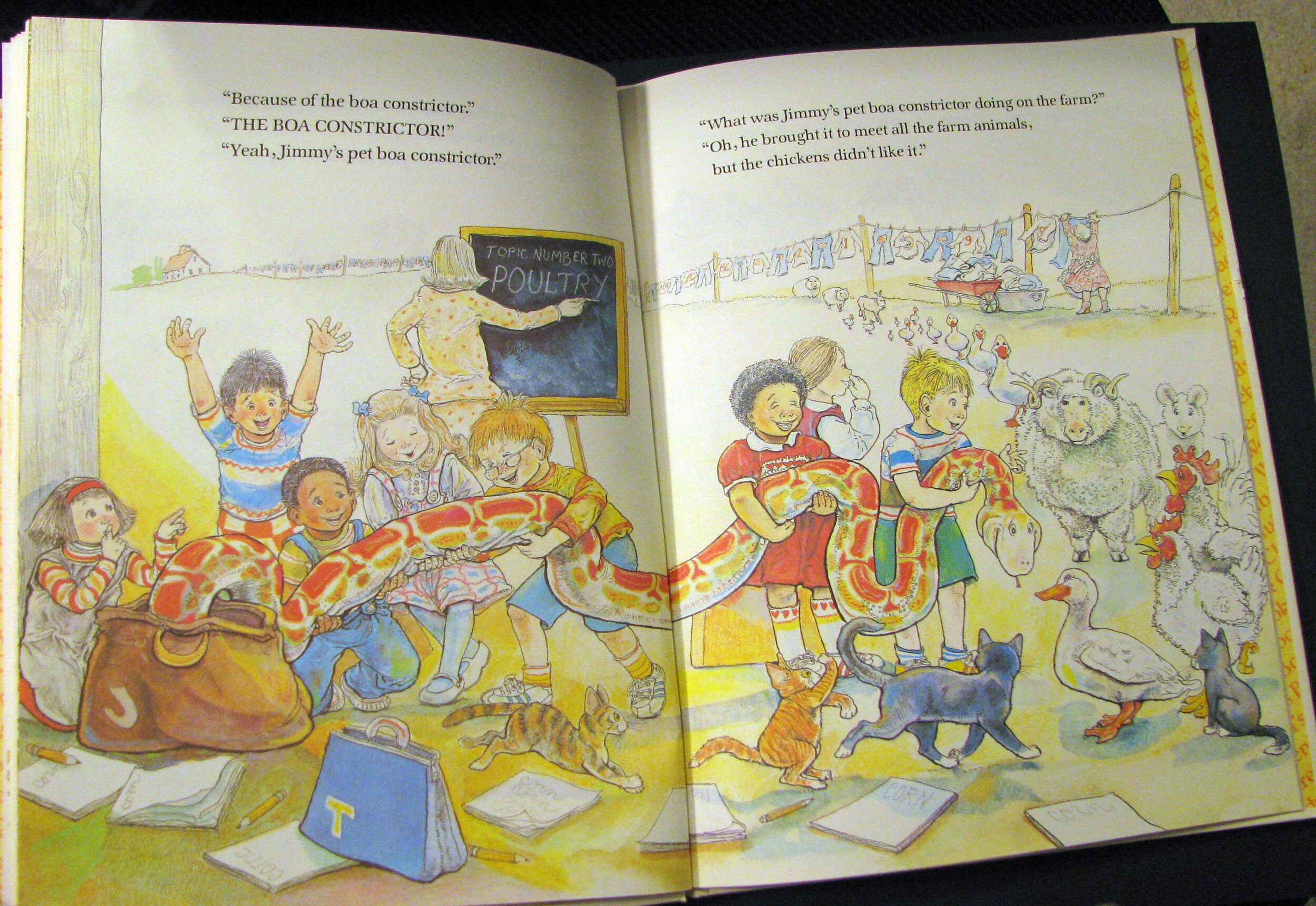 The Day JIMMY'S BOA Ate The Wash 1980 Libro infantil vintage Buen ...