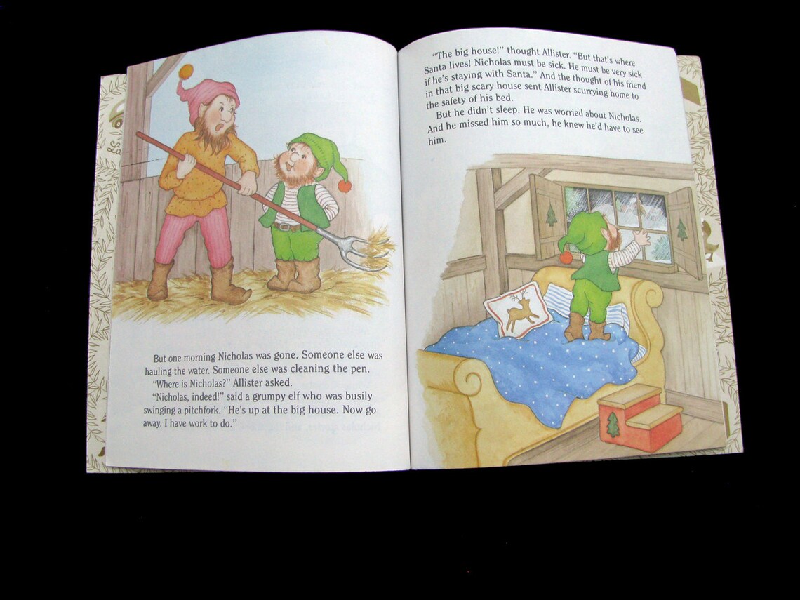 The LITTLEST CHRISTMAS ELF (1987) Little Golden Book - Vintage Children ...