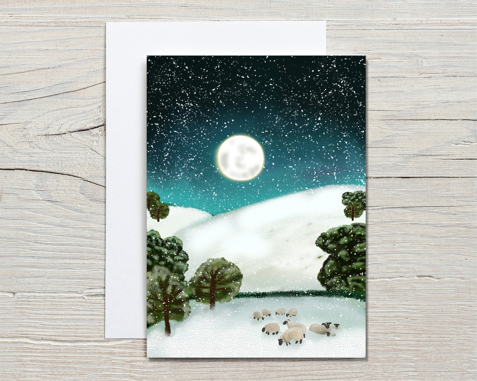 Winter Wonderland Full Set, Christmas Card, Recycled Eco Friendly ...