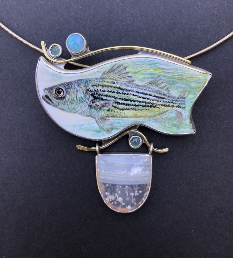 Striped Bass Pin/pendant - Etsy