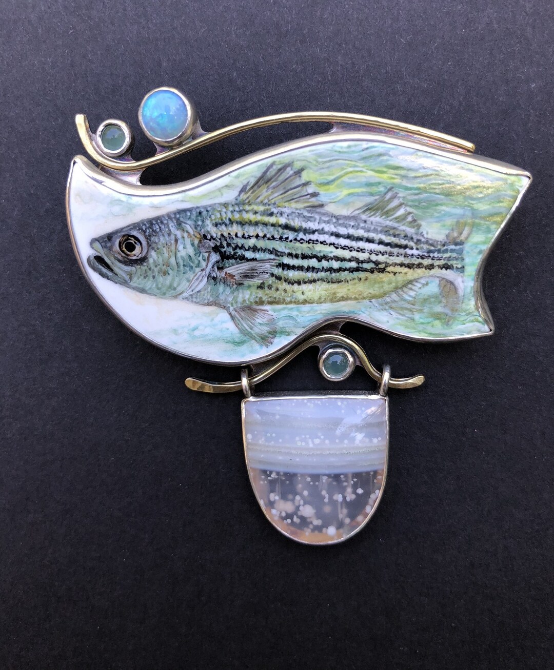Striped Bass Pin/pendant - Etsy