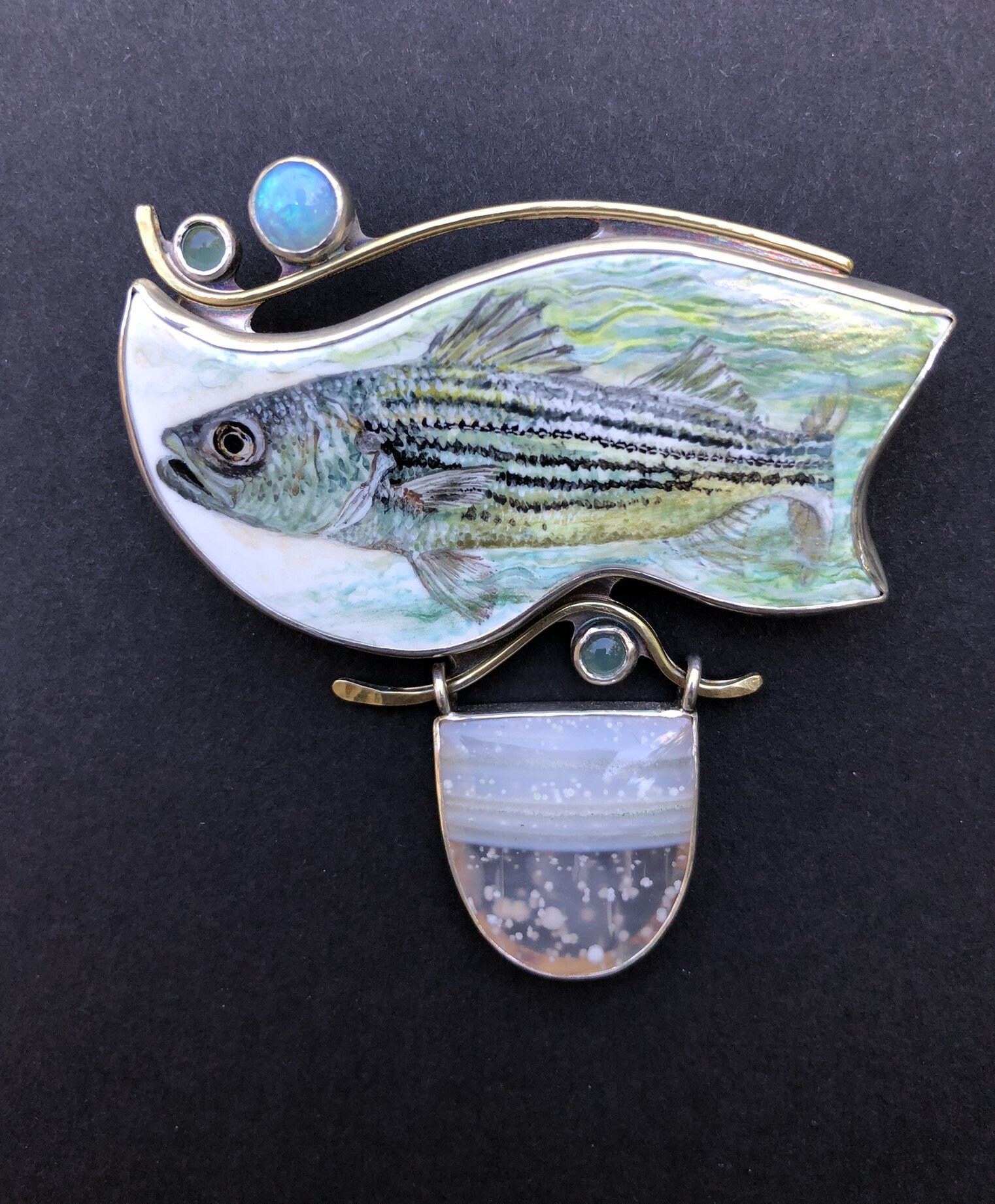 Striped Bass Pin/pendant - Etsy