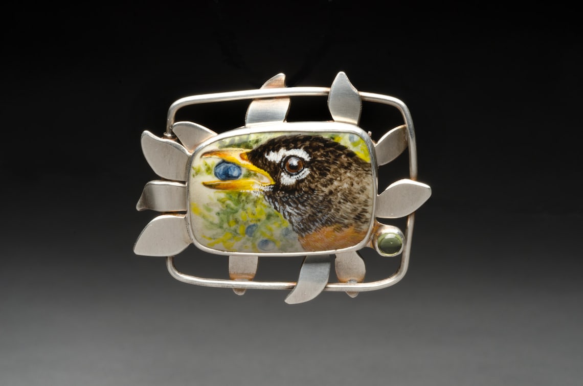 Robin Box With Pin/pendant - Etsy