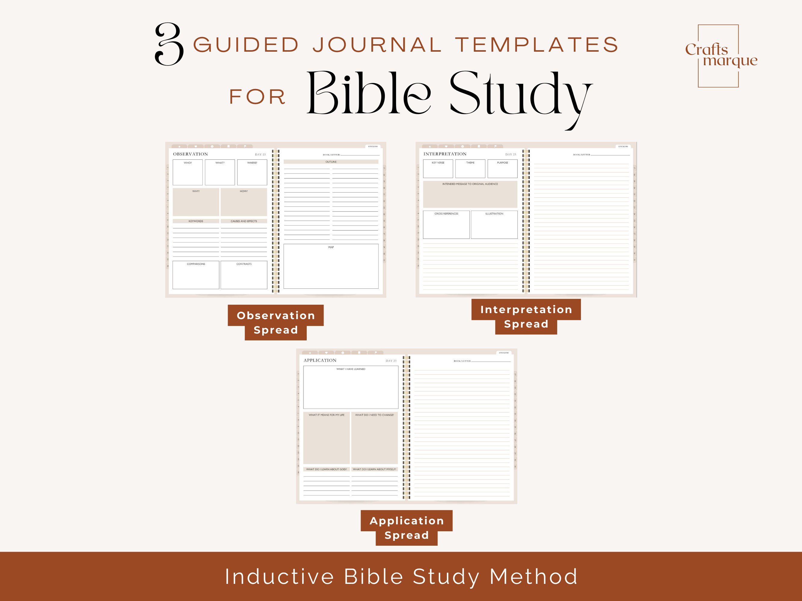Ultimate Bible Study Notebook: Interactive Planner for Spiritual ...