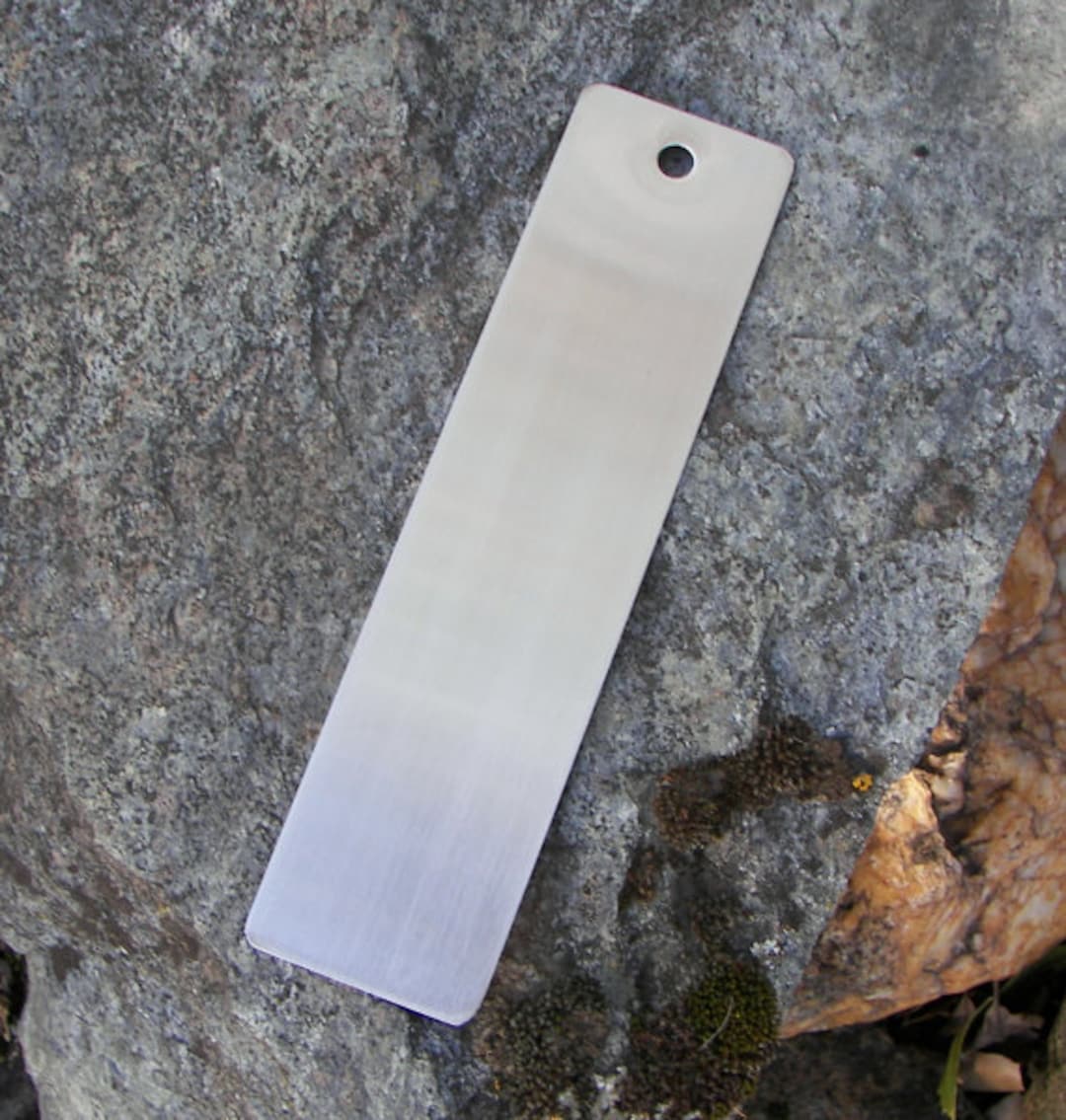 Lora's Stainless Bookmarks (5-500) 18 Ga. (.048"), 7/64" Holes, Ready ...