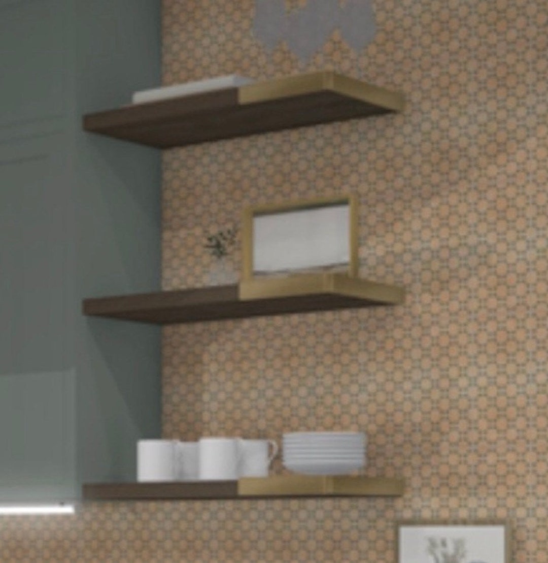 Solid Brass Shelf Trim: Flat Corner Wrap (4x4x1, 16 Gauge) - Etsy