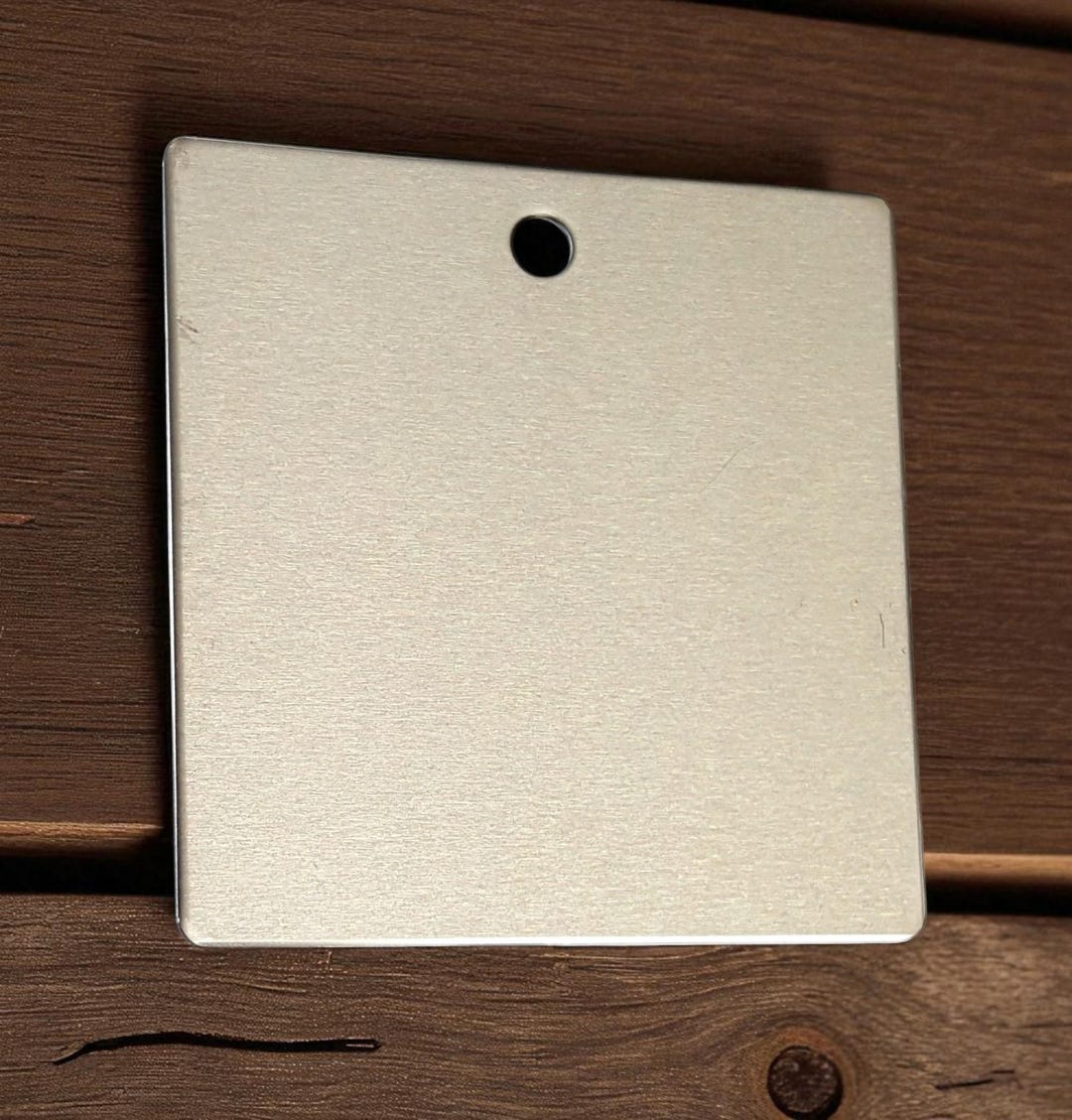 Brushed Stainless Steel Square Stamping Blanks - 1 Inch, 18 Gauge (set ...