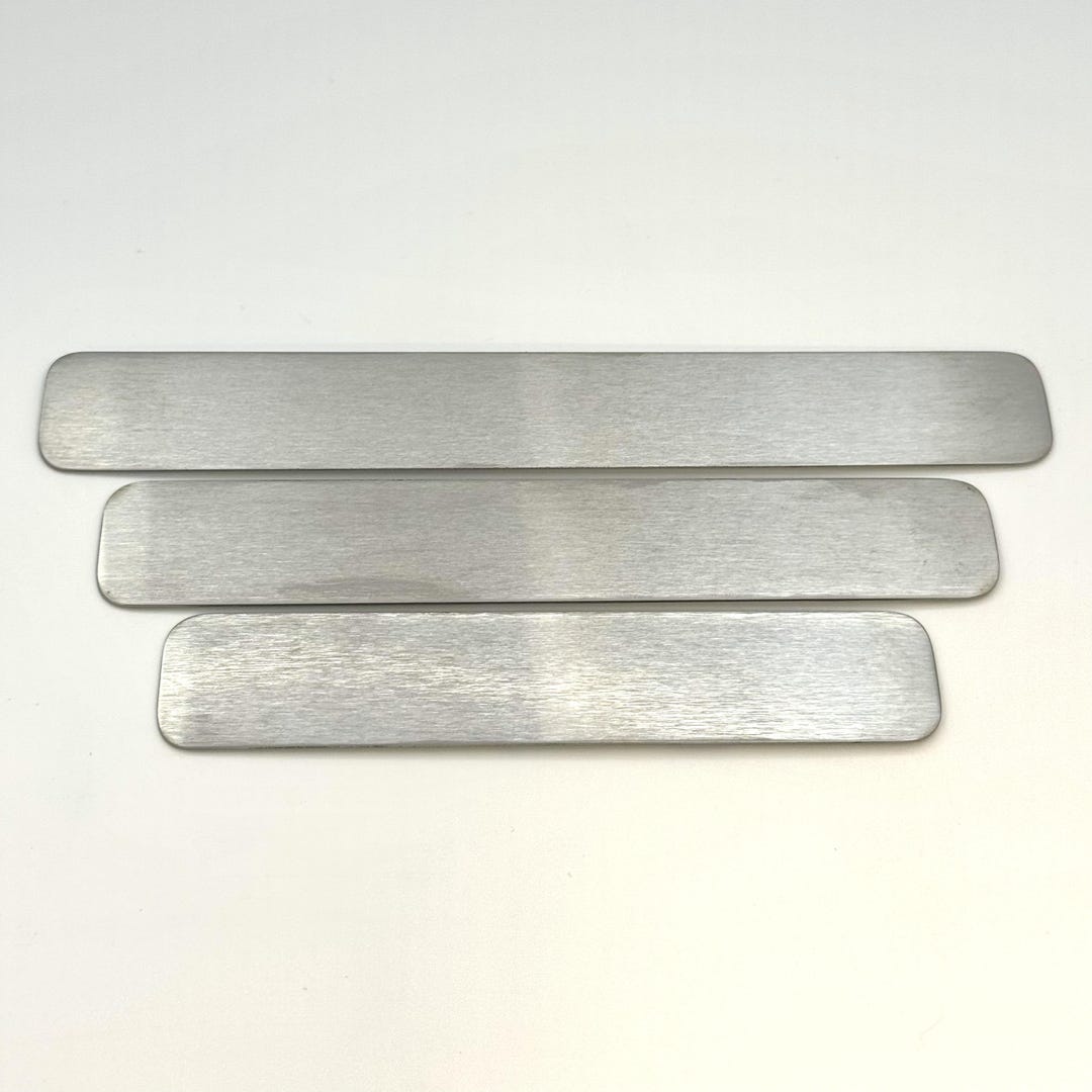 Lane's Stainless Plates, 1" X 3" (10-200), 20 Gauge (.036"), #4 ...