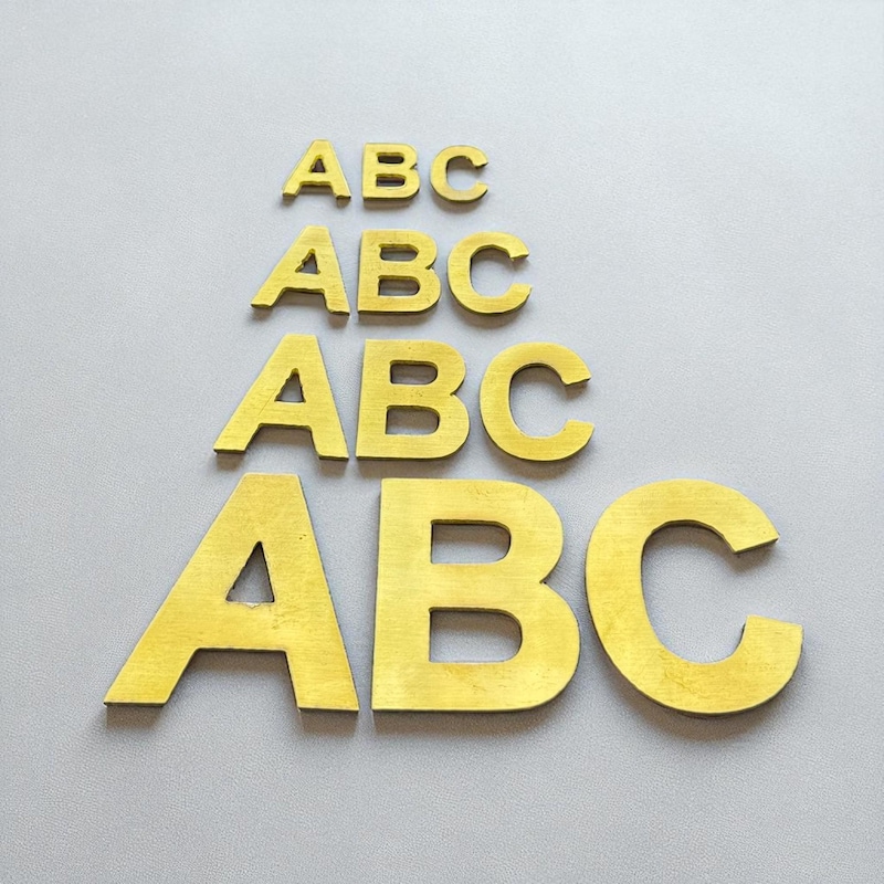 Brass House Numbers - Etsy