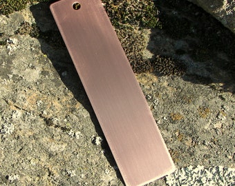 Copper Personalized Bookmark Quote Hand Stamped Original Book - Etsy