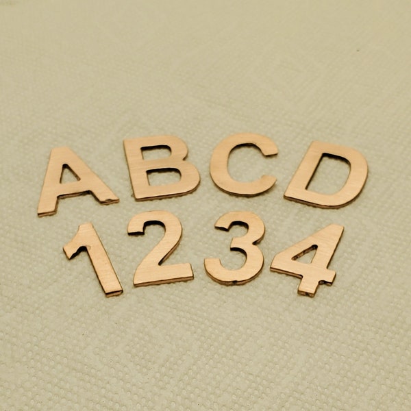 1 Inch Brass Letters - Etsy
