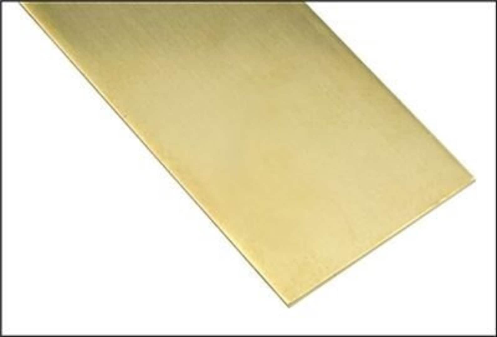 Miranda's 1/8 Brass Backing Plates 1 X 5, .125sheared to Size, Edges ...