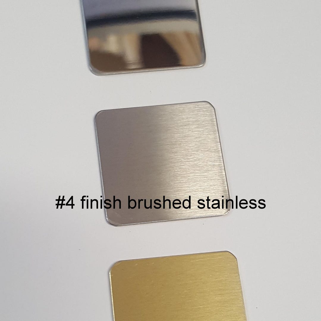 Brushed Stainless Steel Square Blanks:16 Gauge, (.060