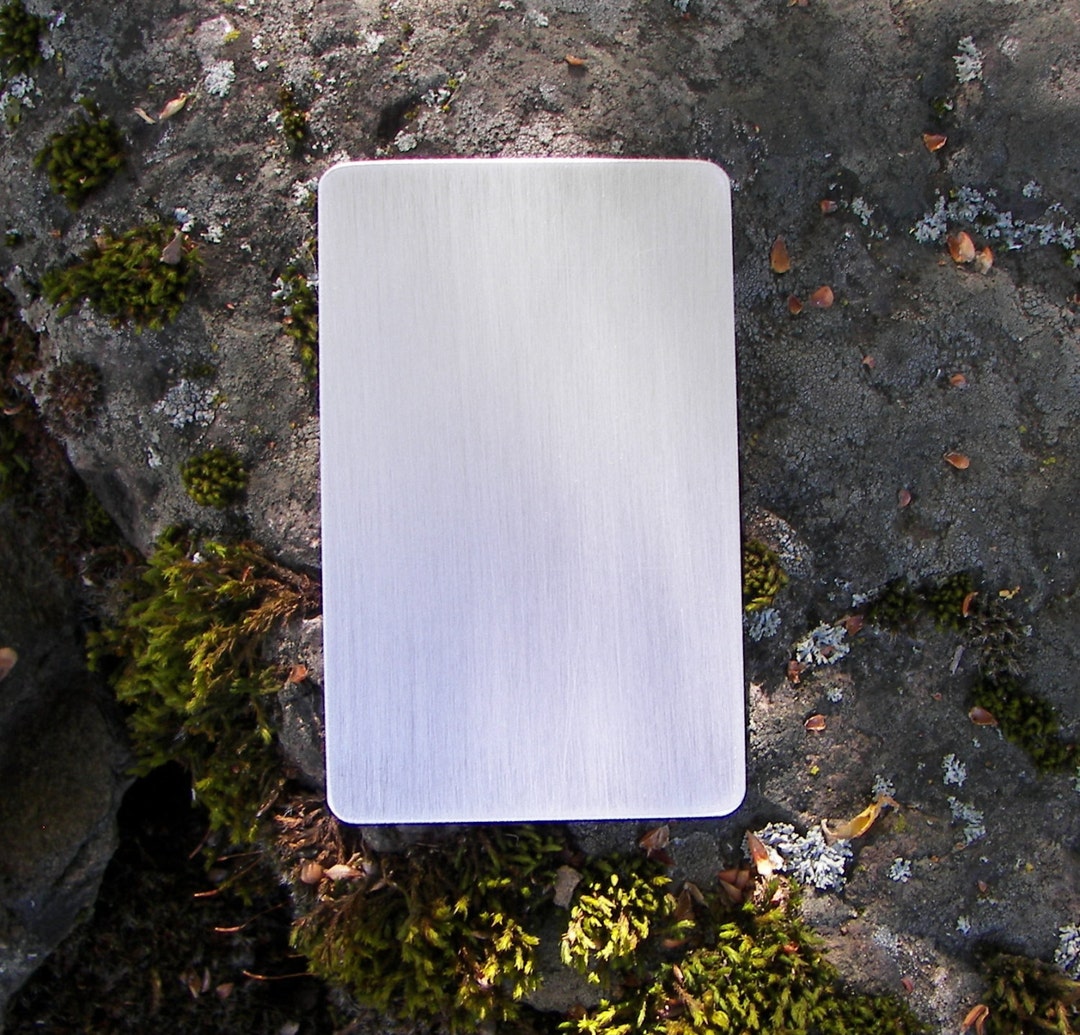 Aluminum Credit/wallet Card, 2 1/8" X 3 3/8" (5-200), 18 Gauge (.040 ...