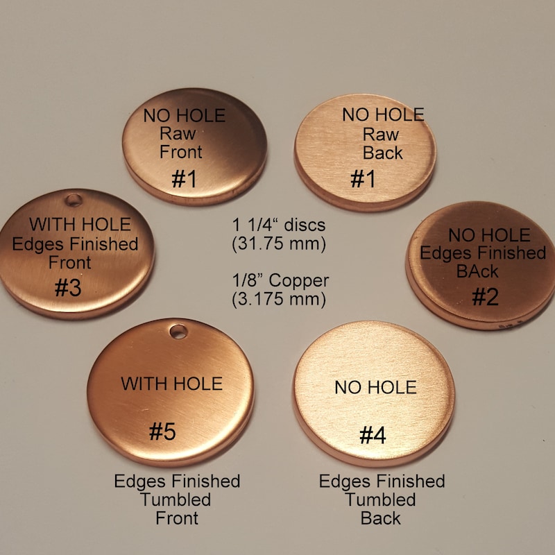 Copper Circle Plates - Etsy