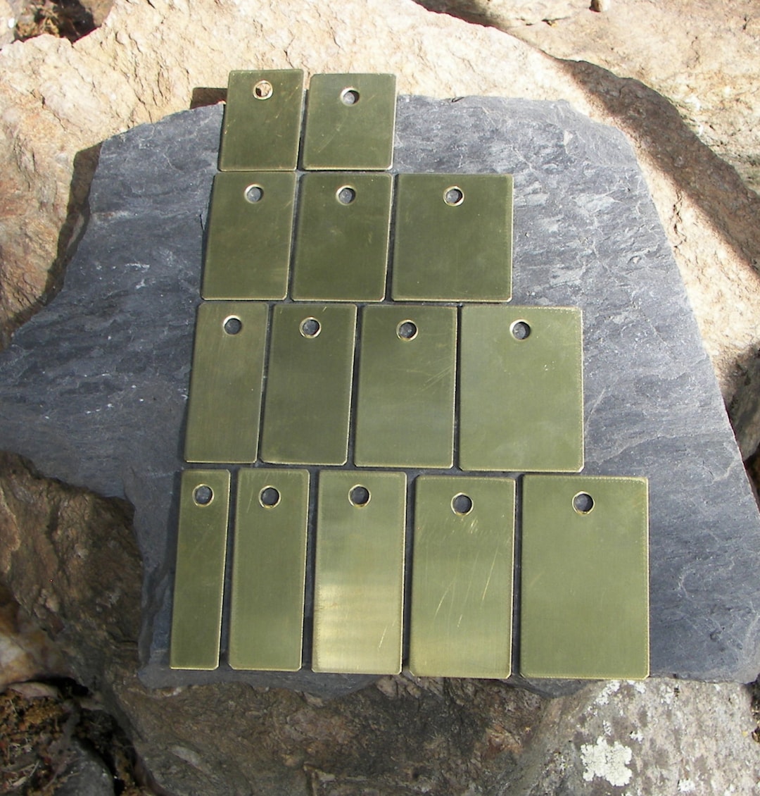 Brass Key Fob (10) 20 Ga. (.032"), Key Chain, Finished Brass Blanks ...