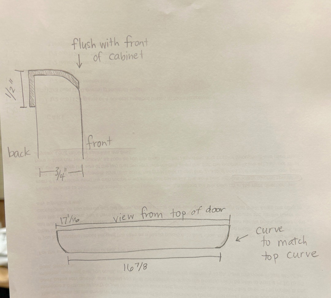 Laurel's Brass Drawer Wrap Trim, (1) Piece to Fit a 17 1/16" Wide ...