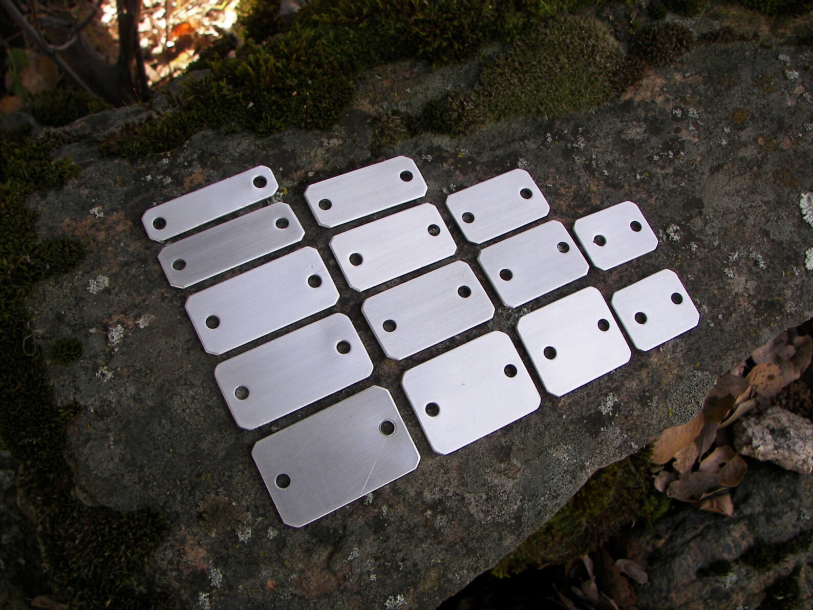 Aluminum Two Hole Tags 14 Ga. .0625 2 7/64 - Etsy
