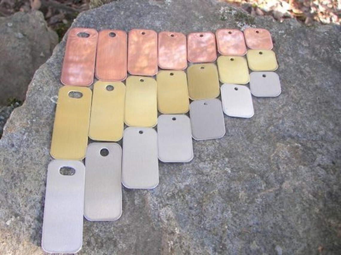 Brass Key Tags 1 X ... 5-400 Key Fob Copper Brass | Etsy