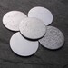 Galvanized (50) 1" Round Discs, Circles Smooth Engraving and Hand ...