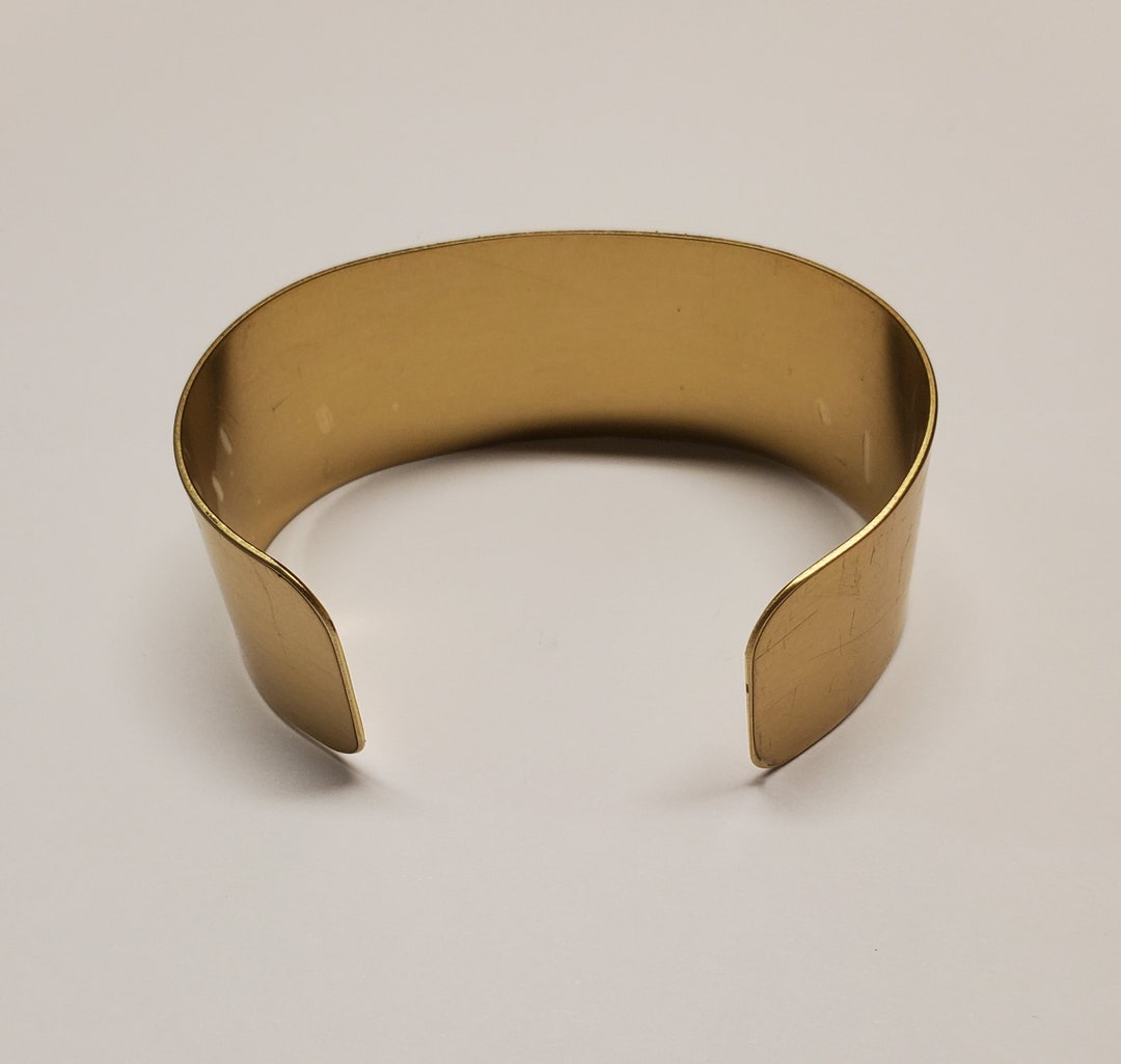 Kari's Brass Cuffs, 1 1/8" X 7 1/2" FINISHED, ROLLED up Cuffs Finished ...