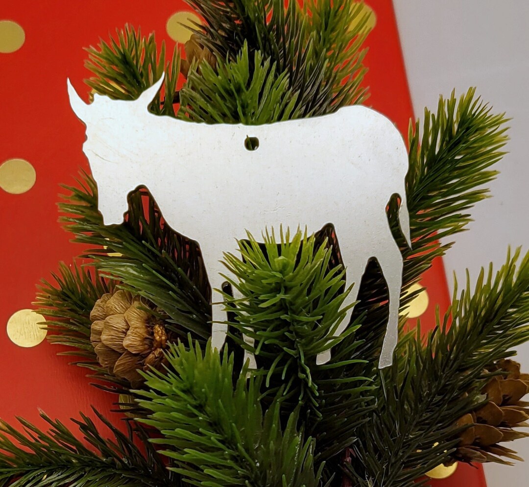 Christmas Donkey Ornament, 12 Gauge .080" Aluminum Engraving and Hand ...