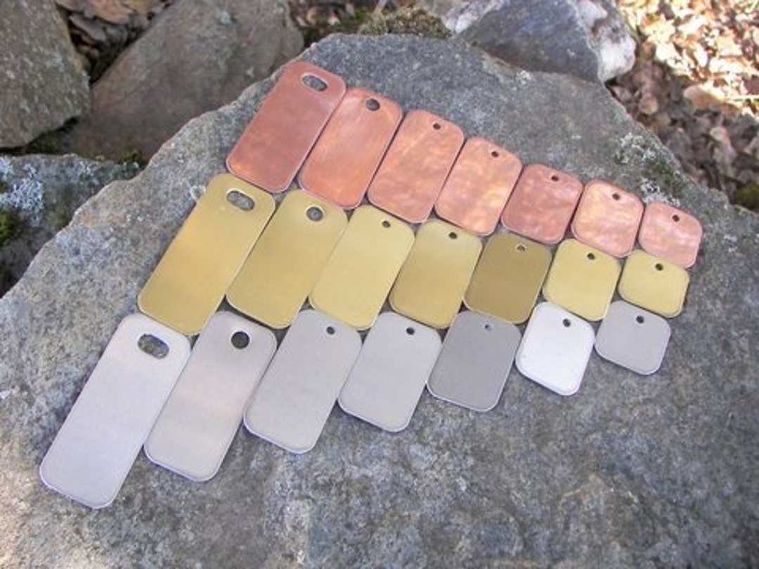 Key Tag (20) 1", Key Fob, Key Chain, Smooth Blanks, Hand Stamping ...