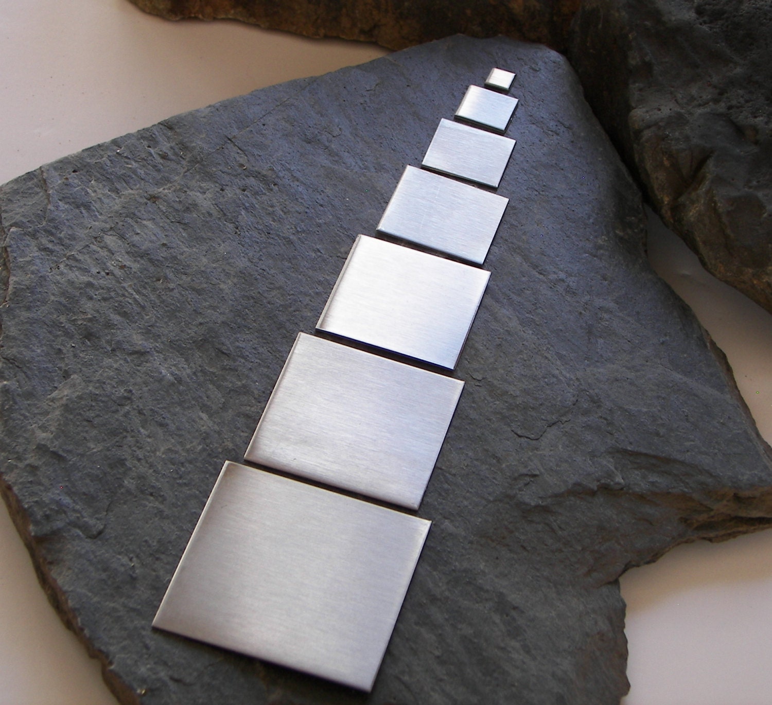 Squares 16 Ga Stainless Steel 4 Brushed Stainless 5-100 - Etsy