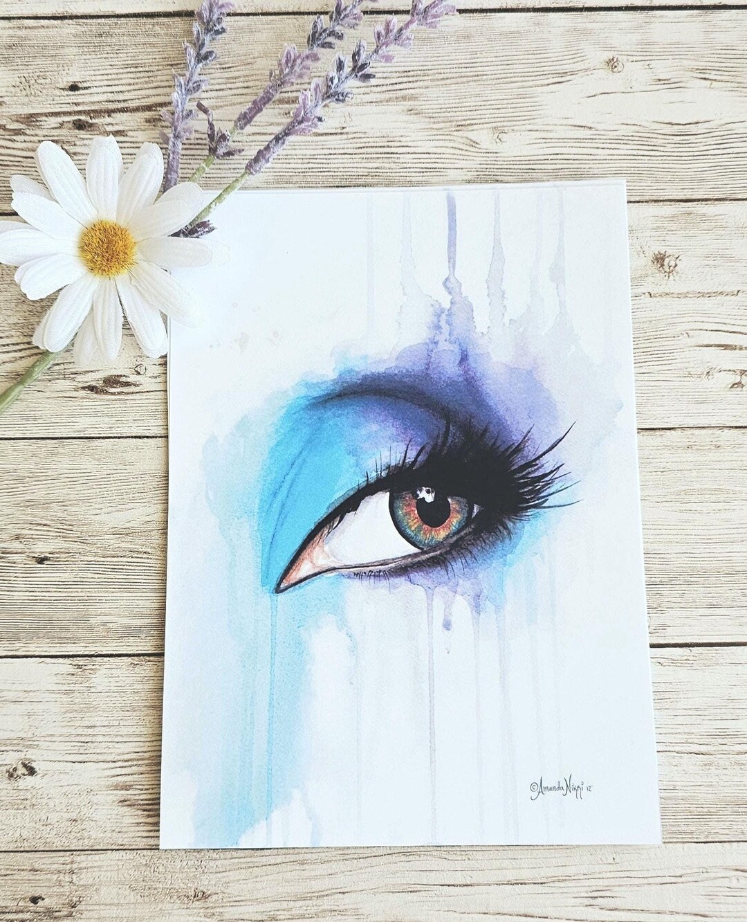 Watercolor Eye Prints/handmade/eye Painting/watercolor/art Prints ...
