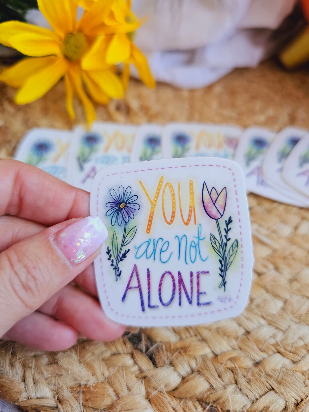 You Are Not Alone-mental Health Sticker - Etsy