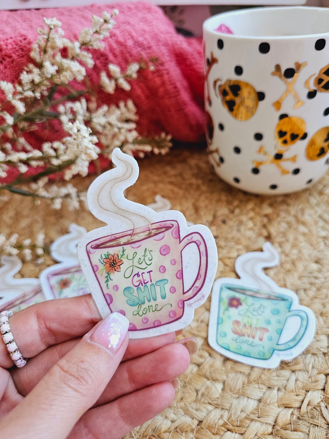 Coffee Sticker Let's Get Shit Done - Etsy