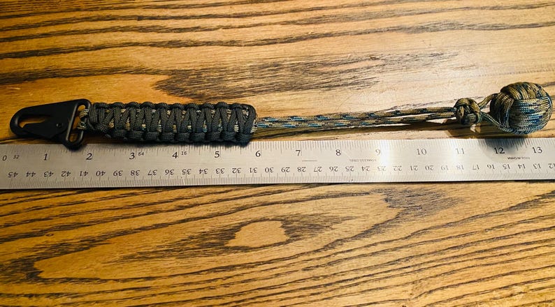 1” Monkey Fist Paracord Keychain Steel Ball Bearing Multicamo and OD ...