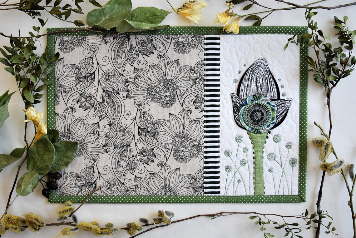 Limited Edition Placemats by Kajura Flower Linens Kitchen - Etsy