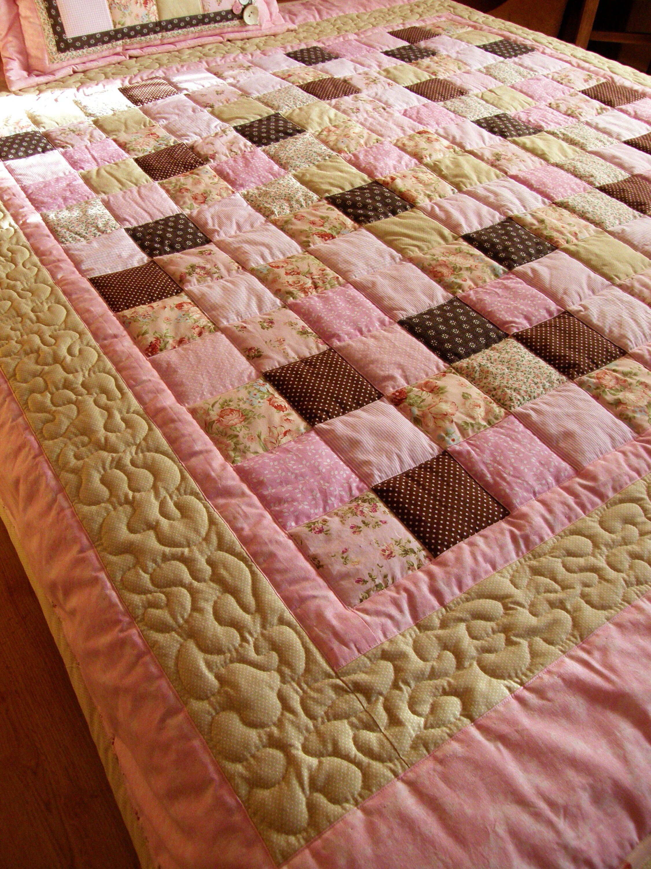 Pink Tones Double Quilt : - Etsy