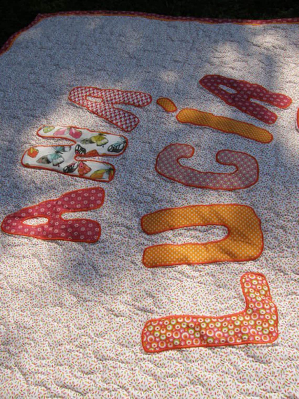 Pdf Pattern for Alphanumeric Character Set Appliqué - Etsy